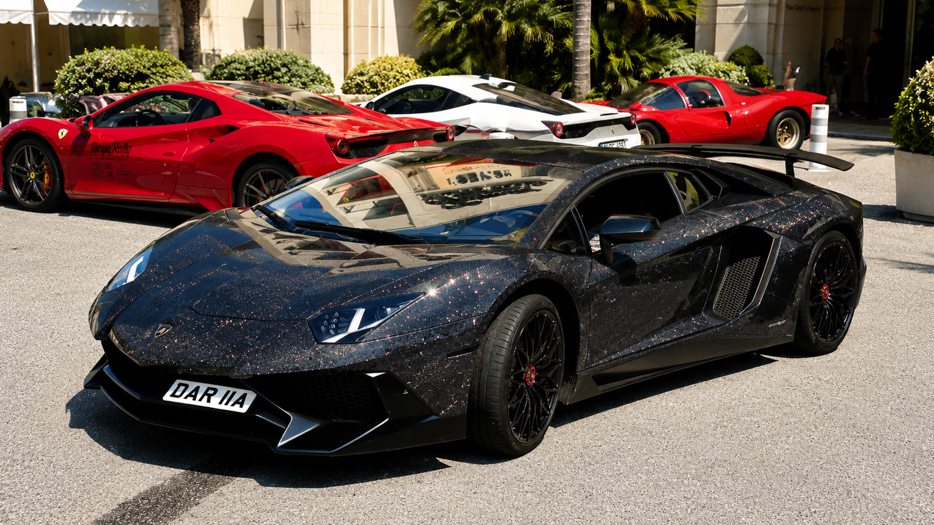Getting up close with a diamond covered Lamborghini Aventador