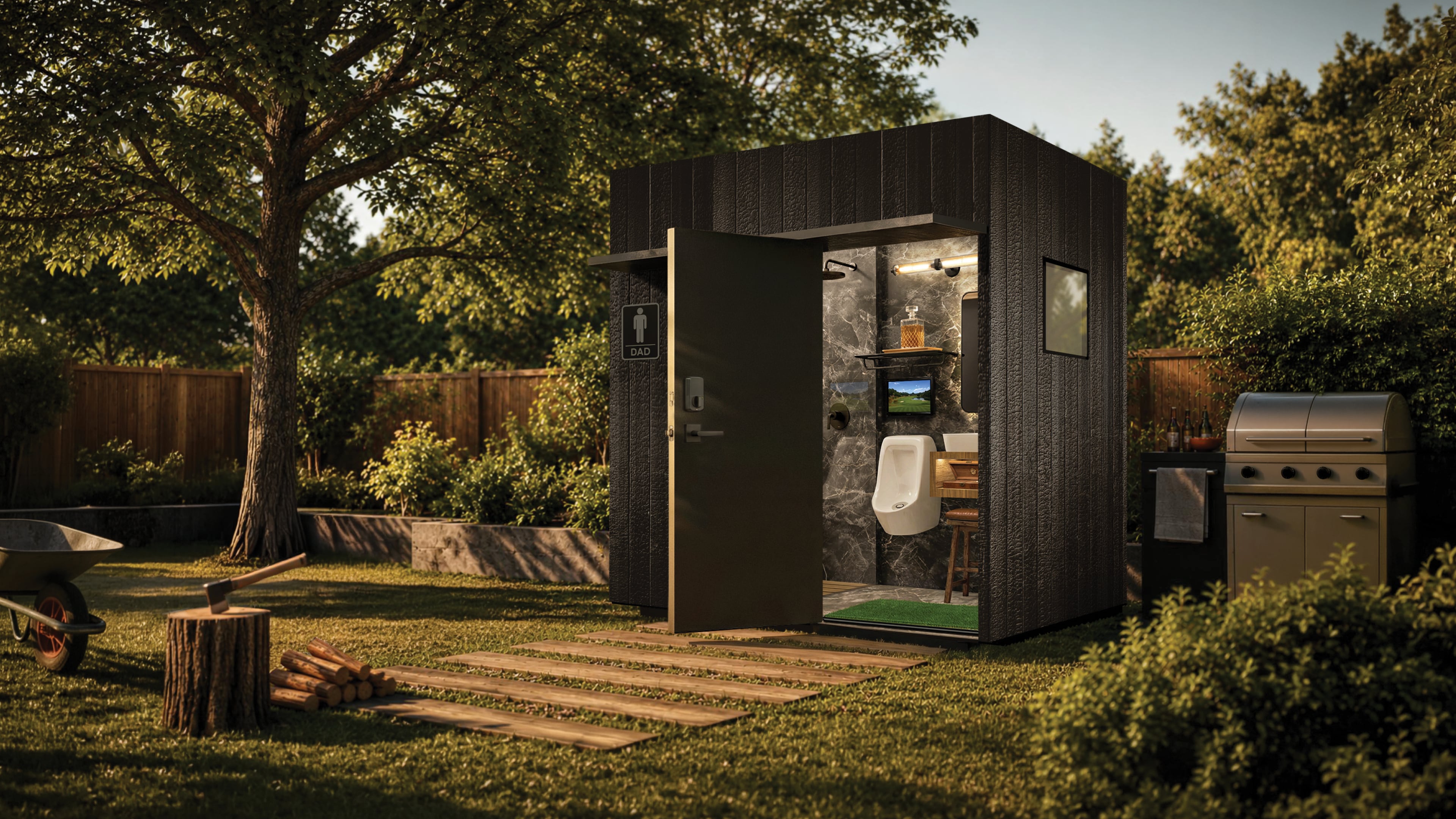 Moen unveils $621 luxury backyard bathroom for Father’s Day
