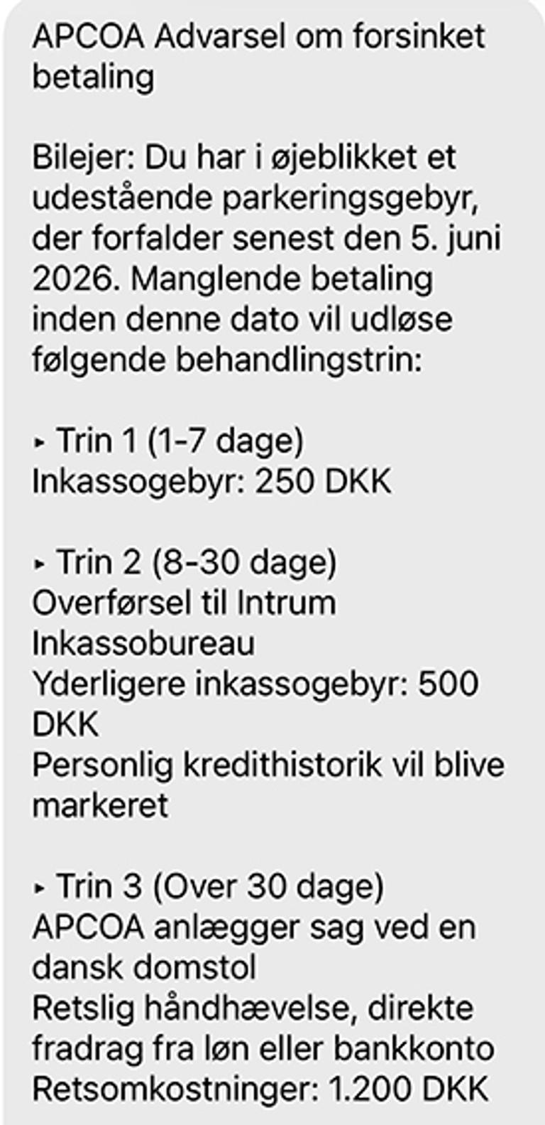 Pas på falsk sms fra p-selskab