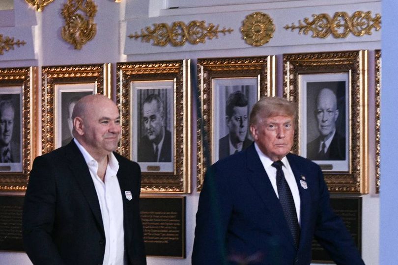 Donald Trump's strange arm movements spark alarm after White House UFC ...