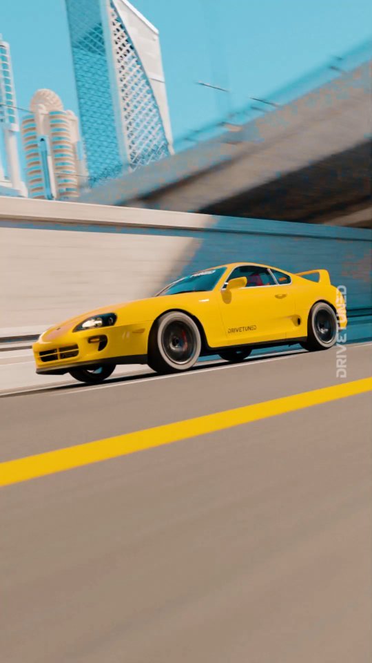 Born in the 90s this Supra MK4 3D render hits hard