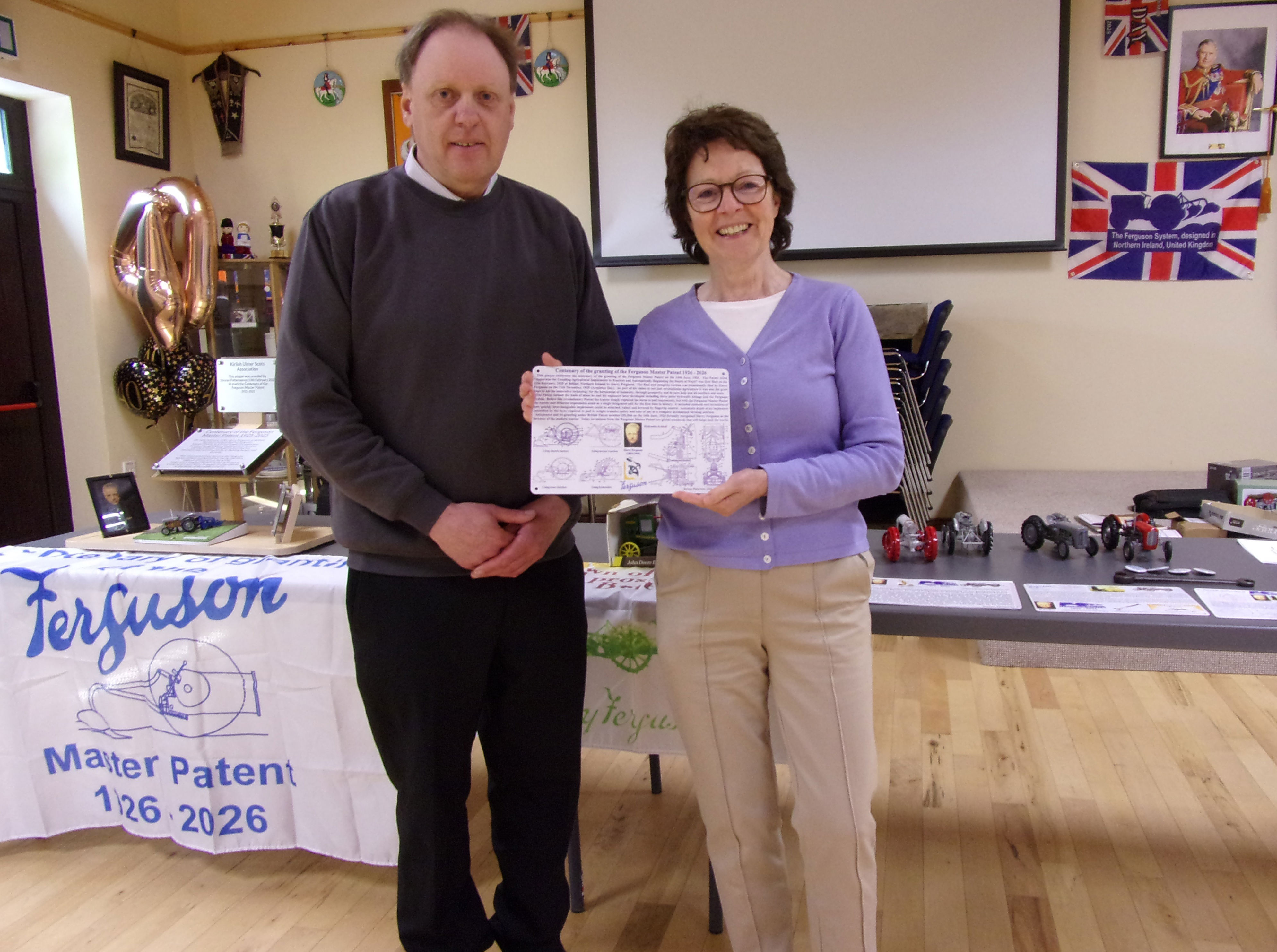 Centenary of the granting of the Ferguson master patent marked