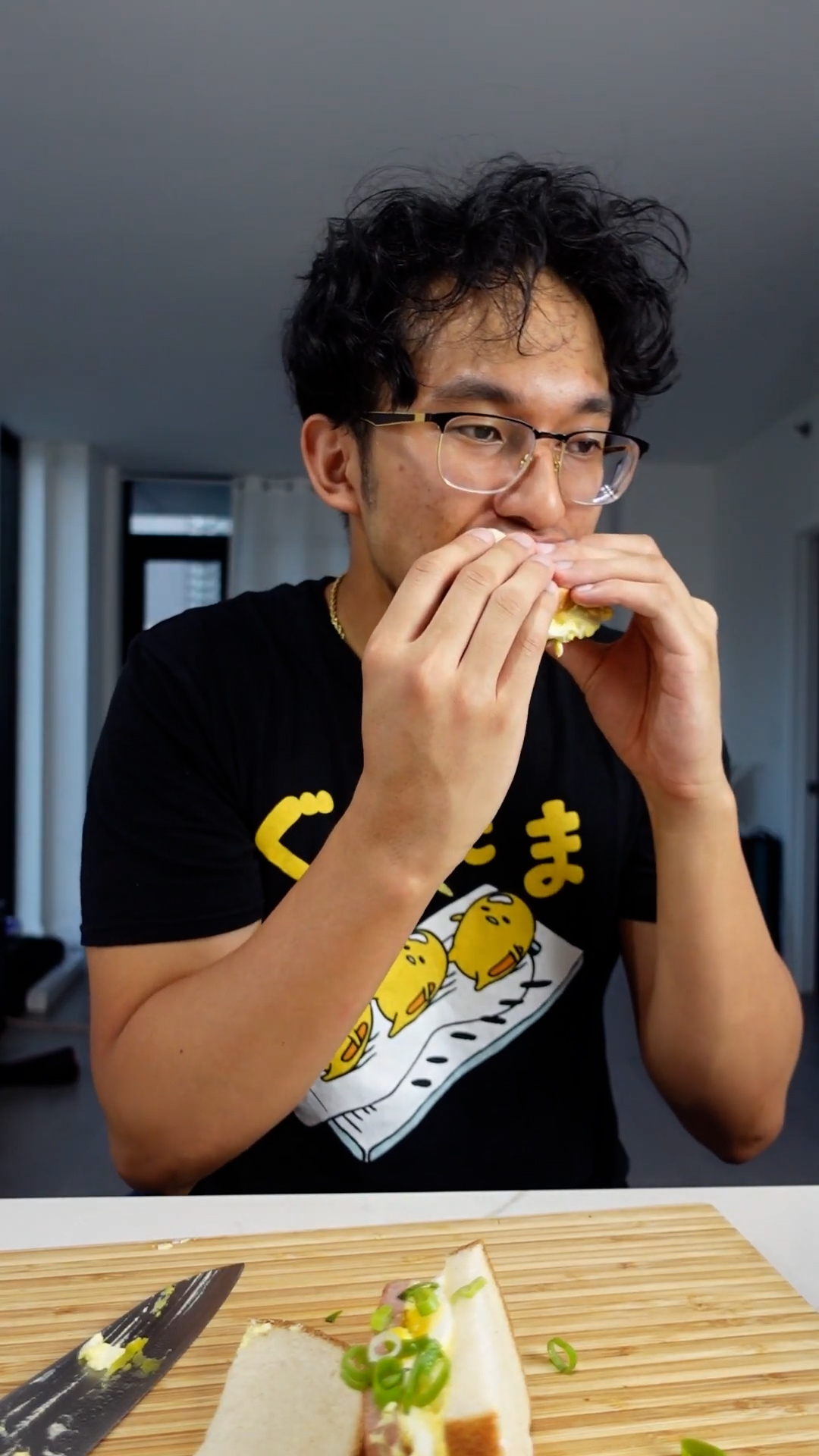 This spam egg salad sandwich combination actually works incredibly well