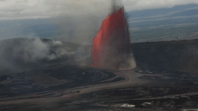 Lava spews from Hawaii's Kilauea volcano during latest eruption