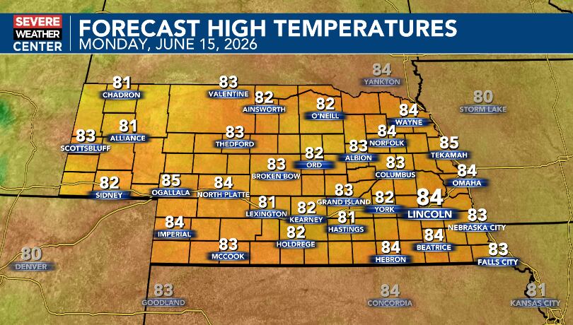 Warming up the first half of the week, maybe some rain too