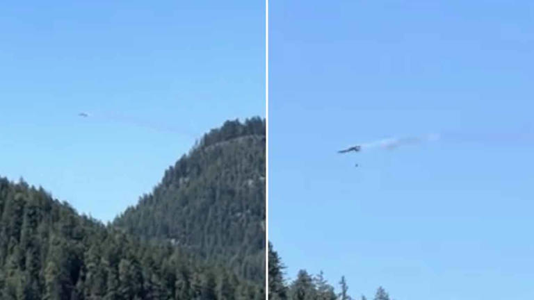 Marine F/A-18 fighter jet crashes in Washington and sparks wildfire