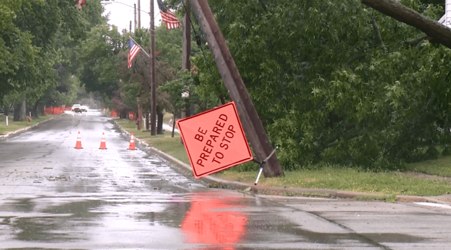 Thousands still without power after Sunday storms