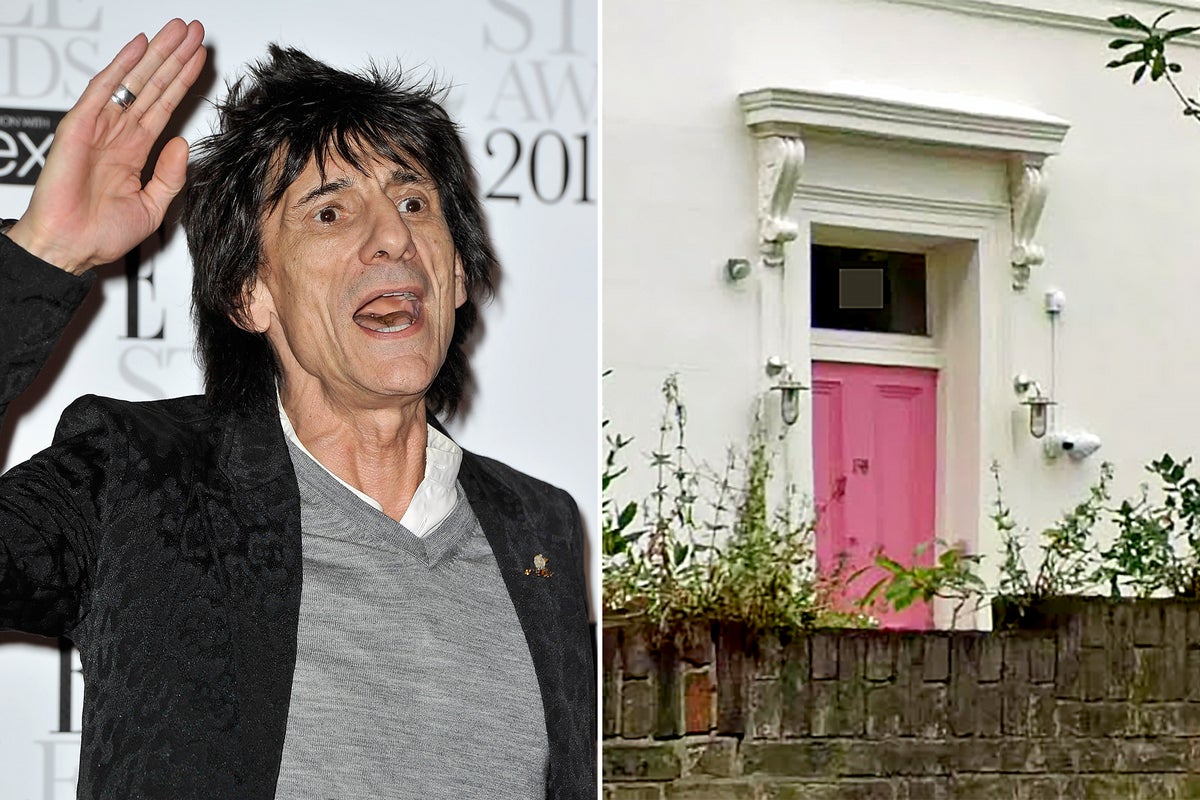 Ronnie Wood told 'paint it black' over pink door at £7m London home