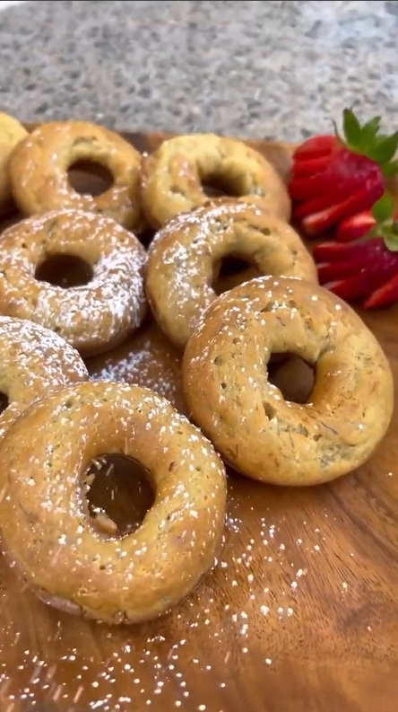 Homemade banana bread donuts that melt in your mouth