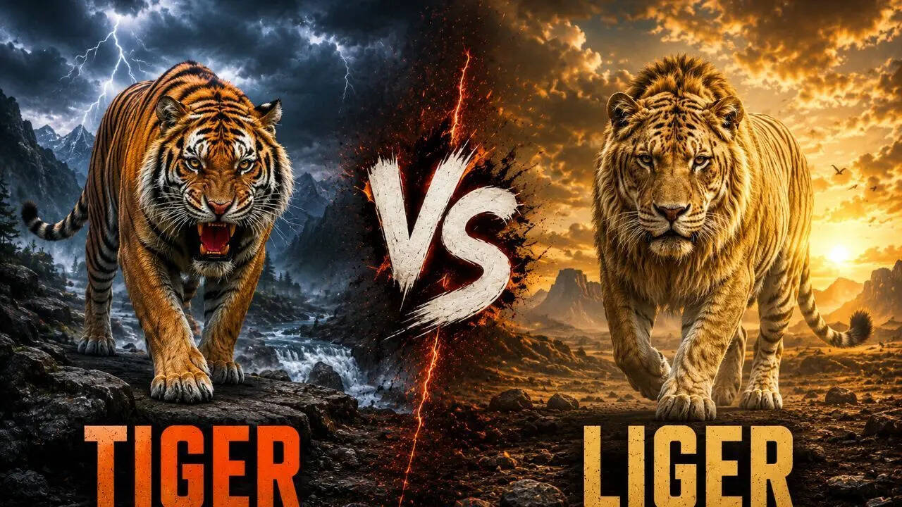 Liger vs tiger: When the giant hybrid meets one of nature's deadliest ...