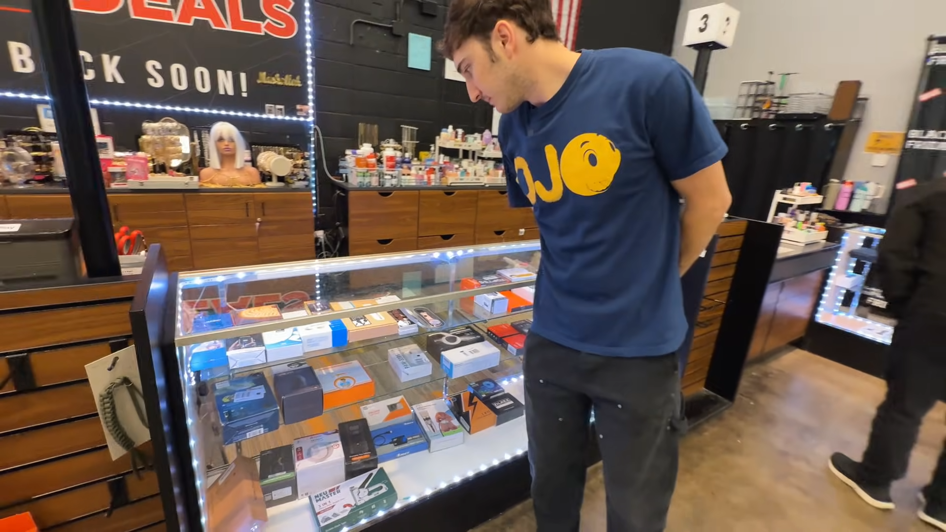 He went to an Amazon return store and everything was $10