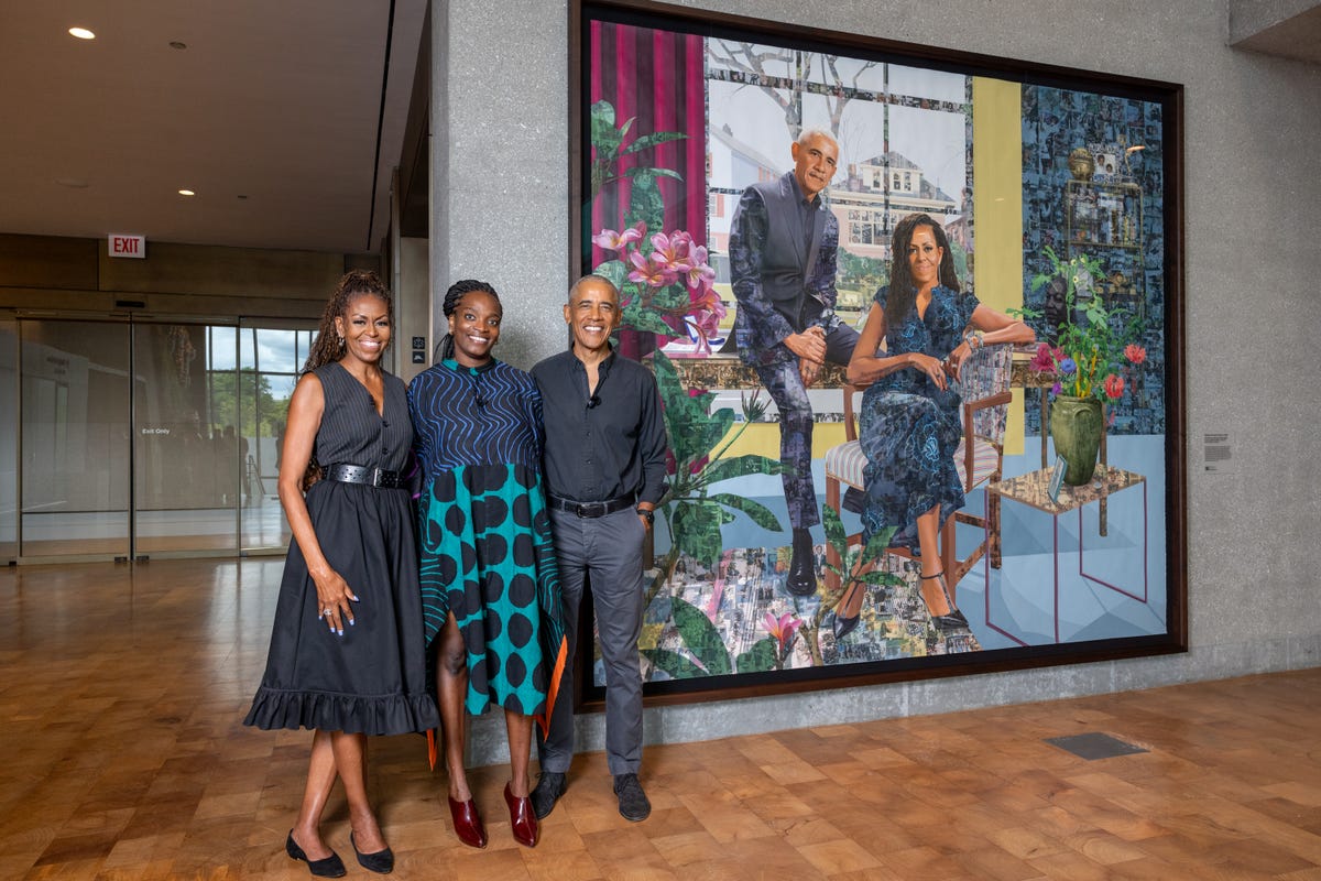 Inside the first official portrait of Barack and Michelle Obama together
