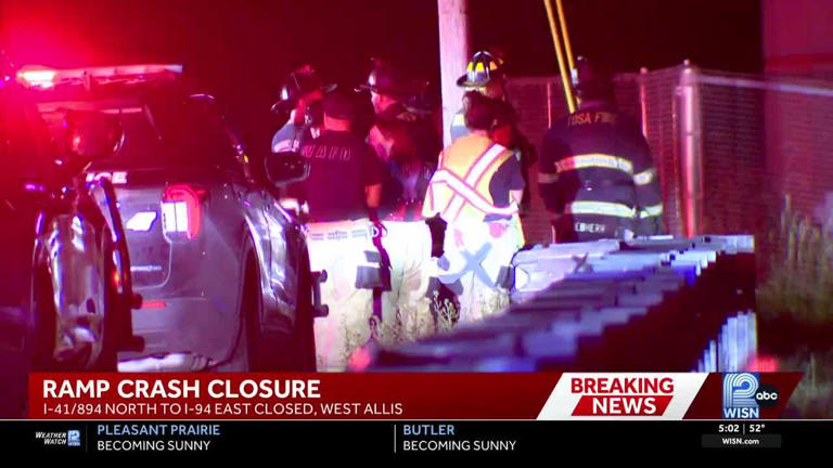 I-41/894 north ramp to I-94 east reopens after Zoo Interchange crash