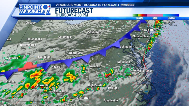 Pinpoint weather: Not as hot to kick off the week