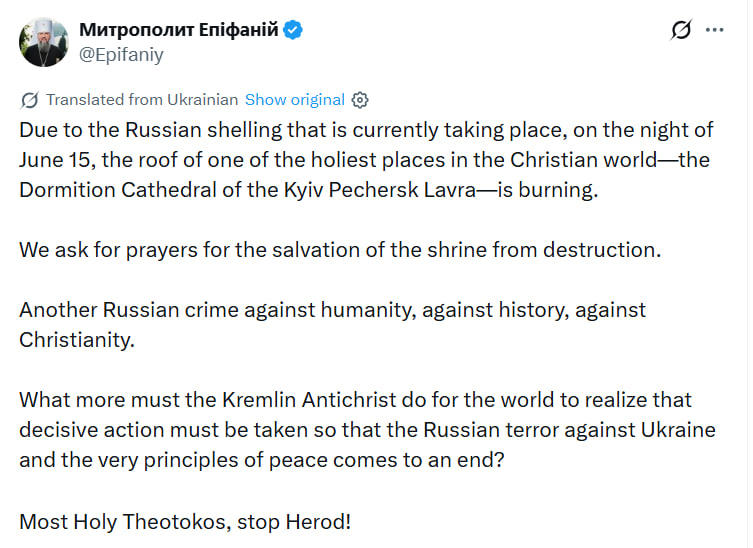 Russia strikes Kyiv Pechersk Lavra, film studio and residential ...