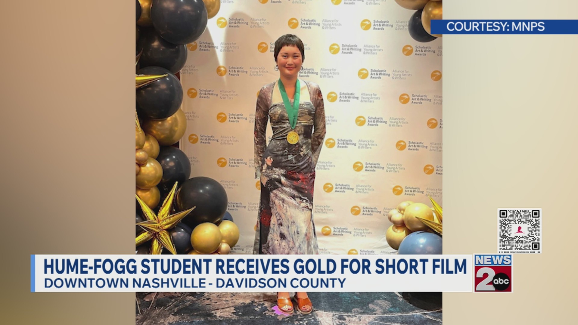 Hume-Fogg student receives gold for short film