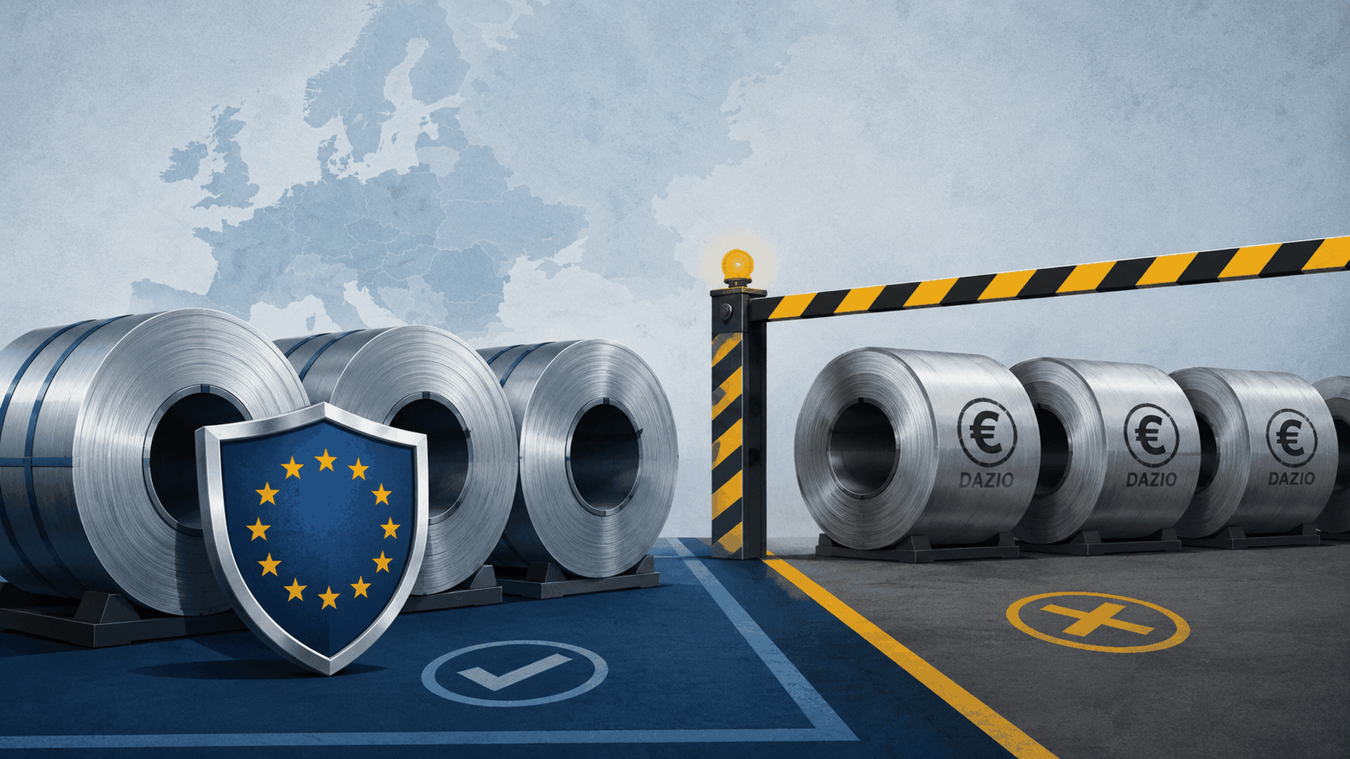 Acciaio, scudo UE con dazio al 50% dal 1° luglio 2026