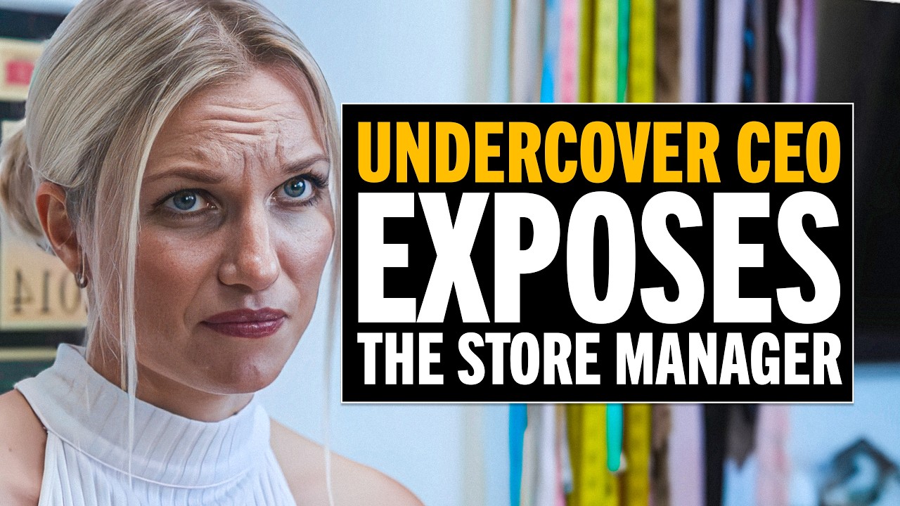 Undercover CEO goes undercover as a clerk... the manager fails the test