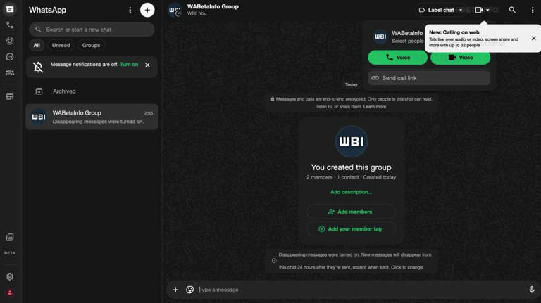 WhatsApp bringt Gruppenanrufe ins Web – neue Funktion startet im Browser