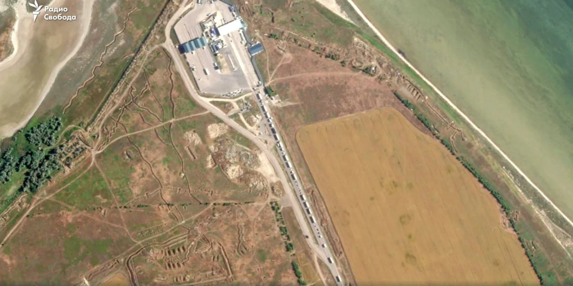 New mass drone attack damages vital Russian supply routes to Crimea