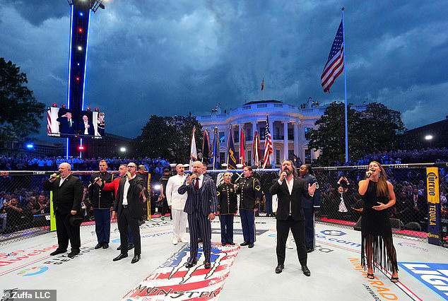 UFC fans go wild for 'best ever' rendition of the national anthem at ...