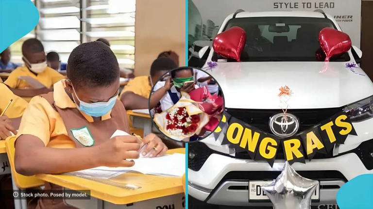 Pandemonium on campus as SHS student celebrates WASSCE success with ...
