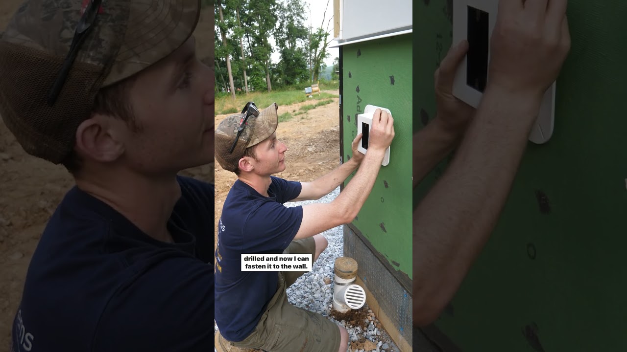 Air seal electrical boxes before starting home wiring