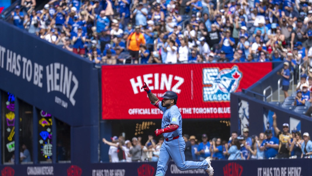 Okamoto joins rare 500 level home run club at Rogers Centre