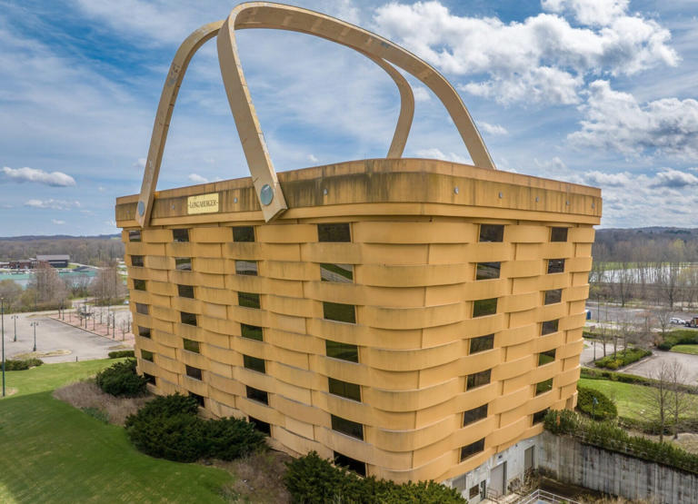 Giant basket-shaped office building goes on sale for $8.5m