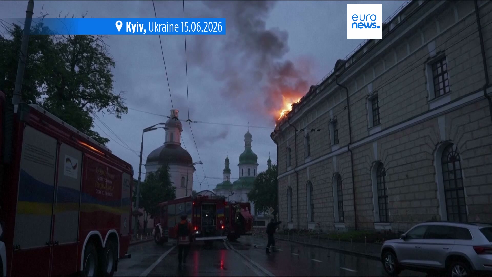 Russian strikes on Ukraine kill at least 11 and leave historic Kyiv ...