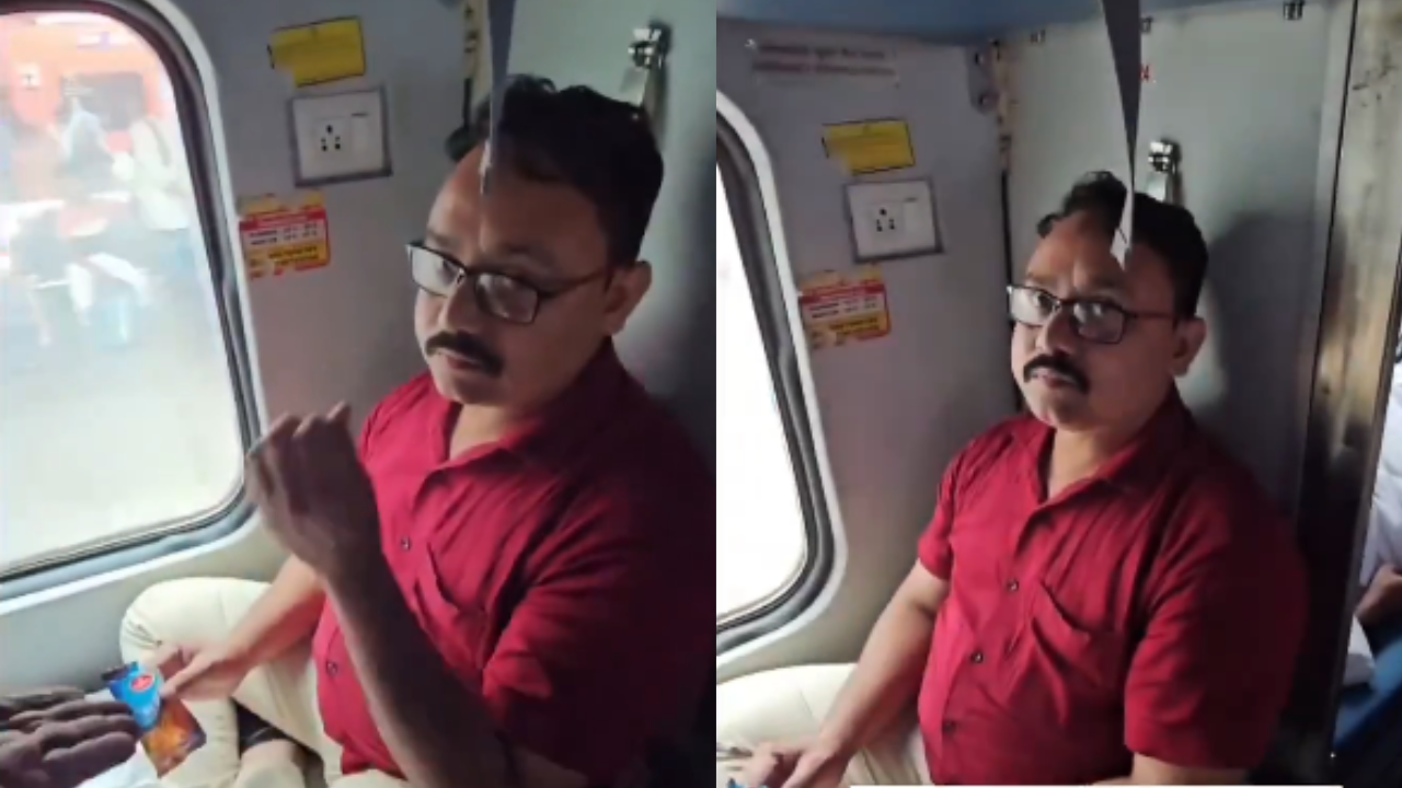 Viral: Man travelling with family occupies reserved train seat- refuses ...