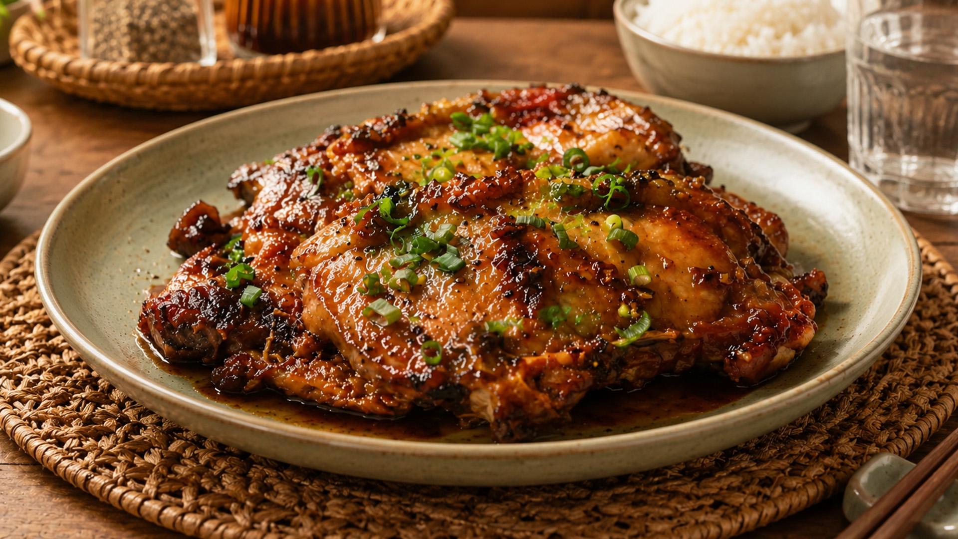 Easy honey garlic pork chops at home