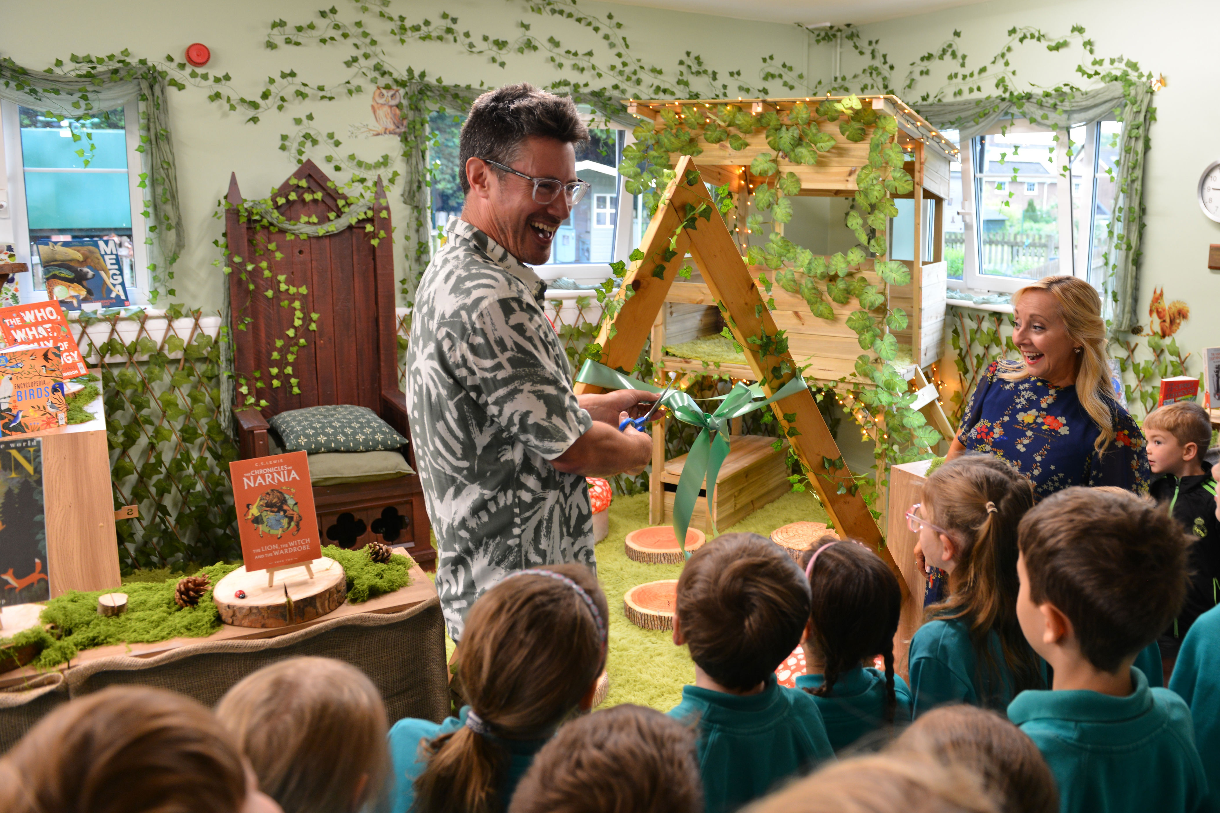 Magical new forest-themed library opens at Naseby C of E Primary School