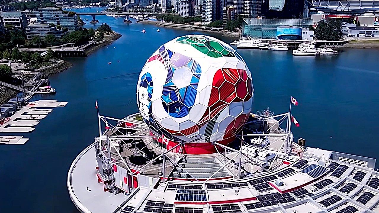 Vancouver's iconic dome transformed into giant World Cup ball for ...