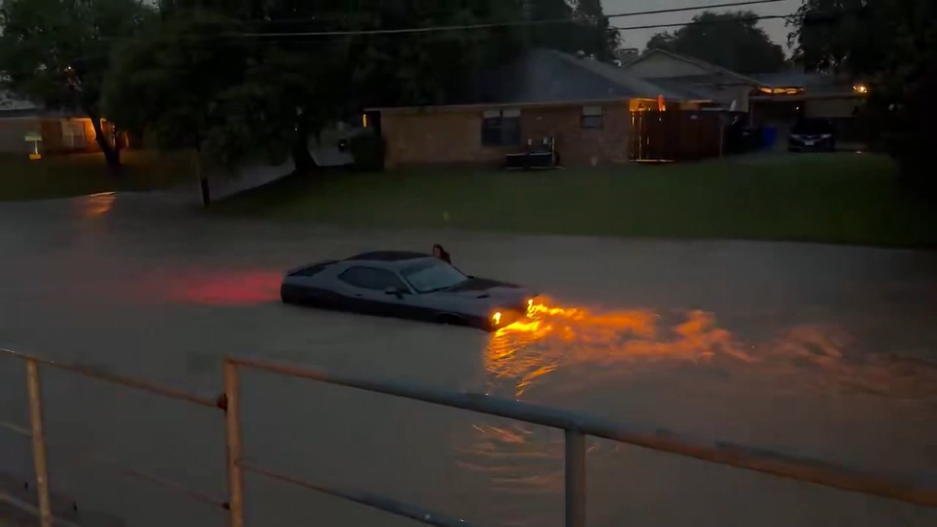 Watch: Slow-moving storms trigger flash flooding in Waco, Texas