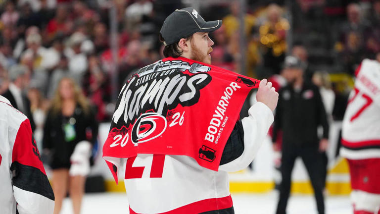 Hurricanes' Nikolaj Ehlers sends Jets message after Stanley Cup win
