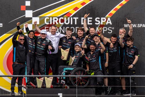 Racing driver Aaron secures win at one of the world's greatest circuits