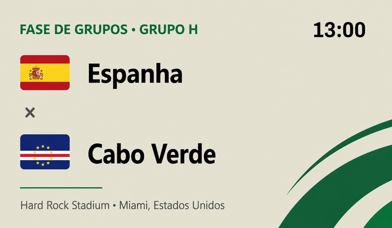 Espanha x Cabo Verde: veja horário e onde assistir ao jogo da Copa do ...