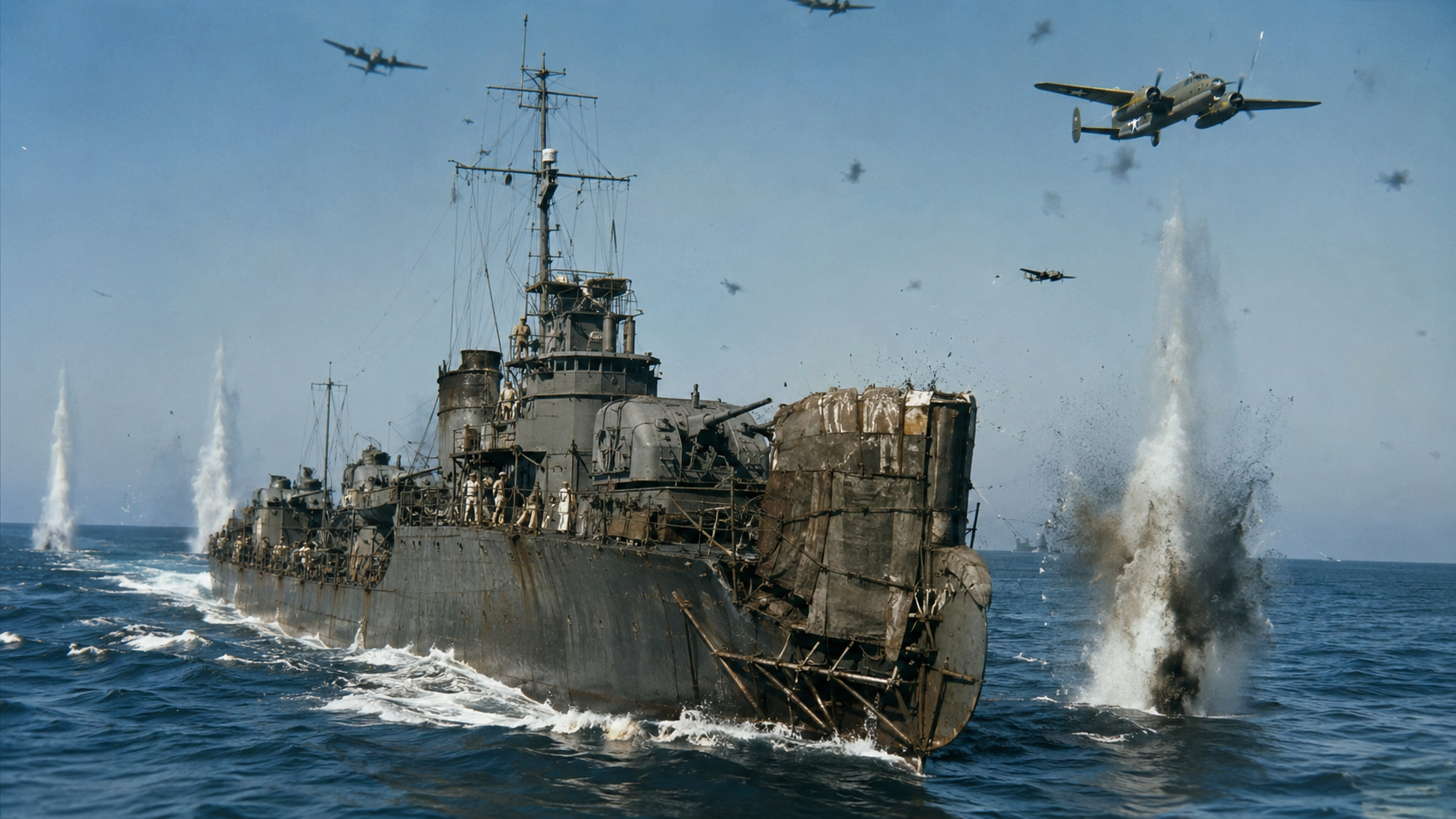 The wrecked Japanese destroyer that kept coming back with a fake bow