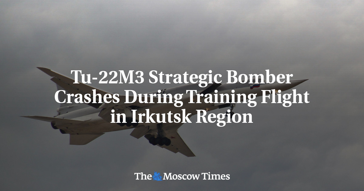 Tu-22M3 strategic bomber crashes during training flight in Irkutsk region
