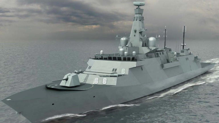 Canada laid the keel of its first River-class destroyer in Halifax