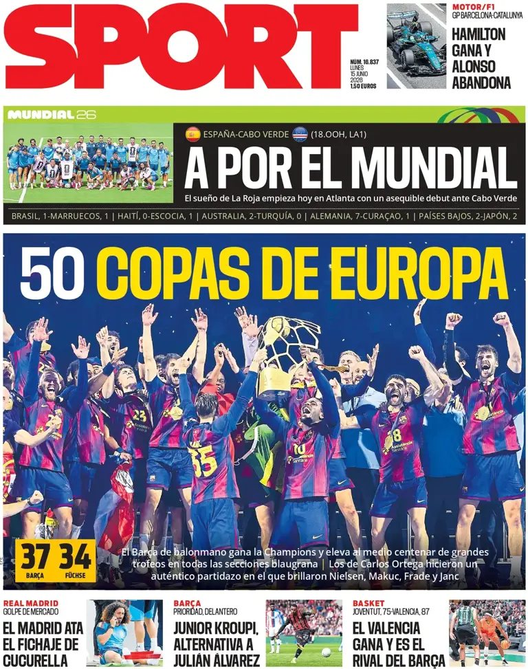 🗞️ Spain's Segunda dream takes centre stage on the front pages
