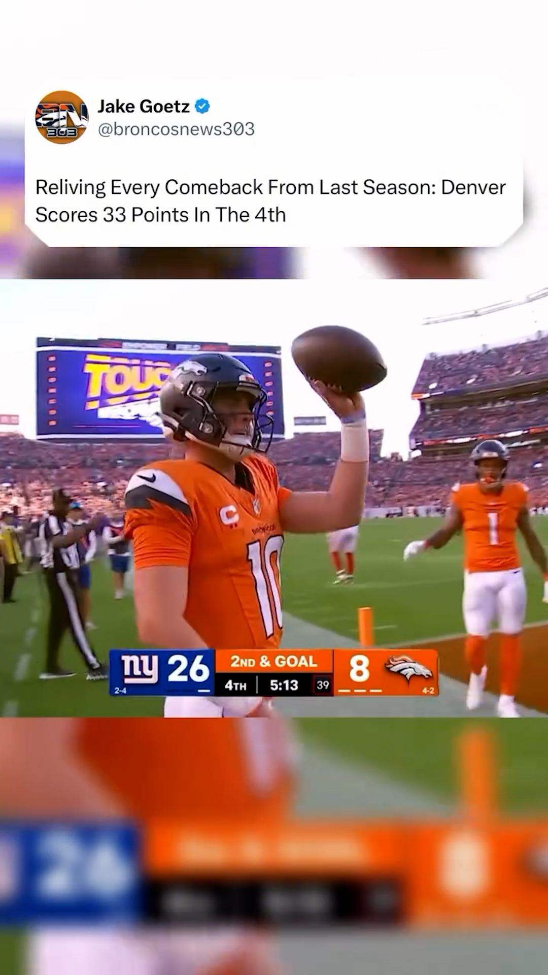 Bo Nix leads Broncos to historic 33-point fourth quarter comeback vs ...