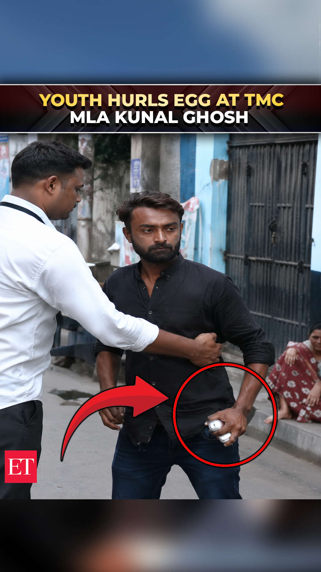 Egg hurled at TMC MLA Kunal Ghosh in Kolkata outside Mamata Banerjee ...