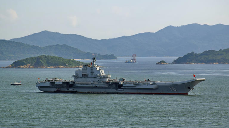 Both of China’s active carriers pushed past the First Island Chain at ...