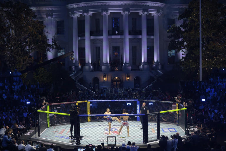 My night inside President Trump’s UFC spectacle at the White House