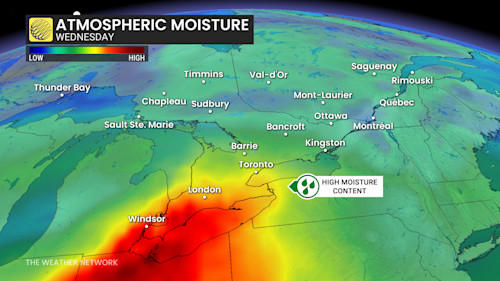 Temperatures drop across Ontario with rounds of rain, storms on tap