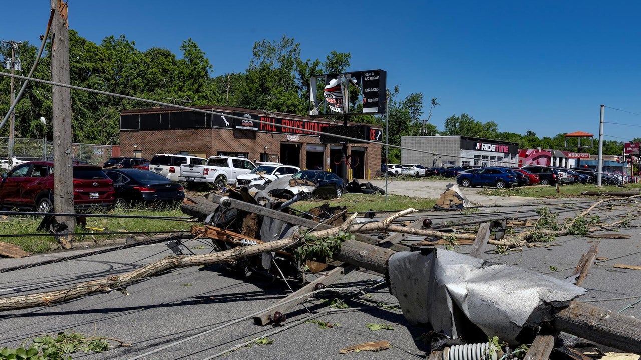 Severe storms bring heavy rain and high winds, toppling trees and power ...