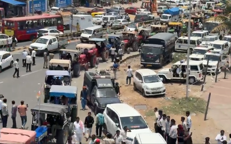 Gujarat: Farmers take out tractor rally for land protection, demand ...