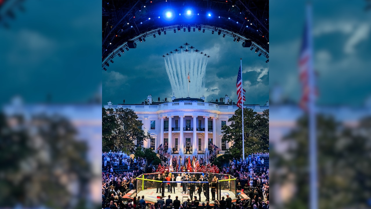 UFC Freedom 250 at the White House turns into star-studded spectacle